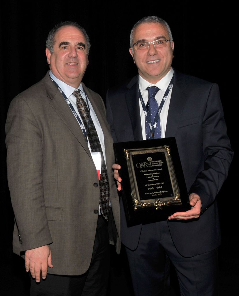 Ali Guermazi, MD, Receives Clinical Research Award from Osteoarthritis ...