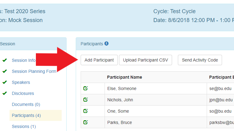 How to Add Participant Data | Continuing Medical Education