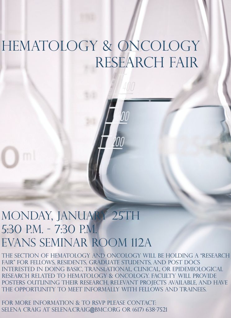 January 2010 – The section of Hematology and Oncology will be holding a ...