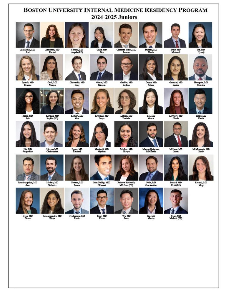 2024-2025 IM Residency Classes | Internal Medicine Residency Program