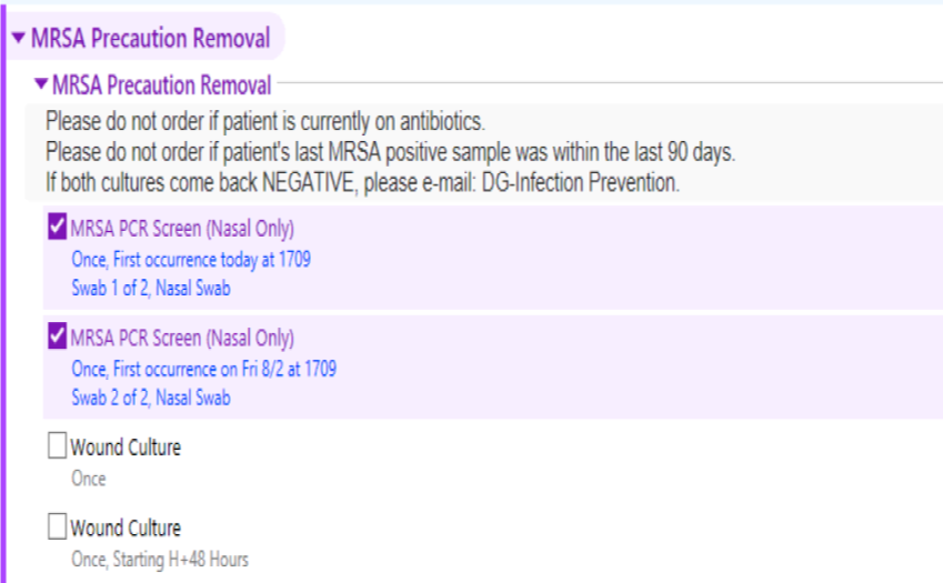 Removing Unnecessary Contact Isolation Precautions | Medicine