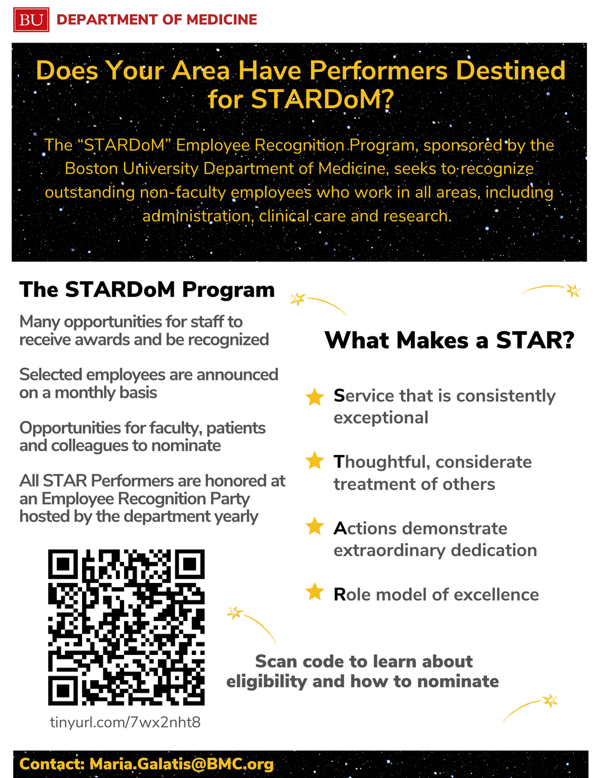 STARDoM – Employee Recognition Program | Medicine