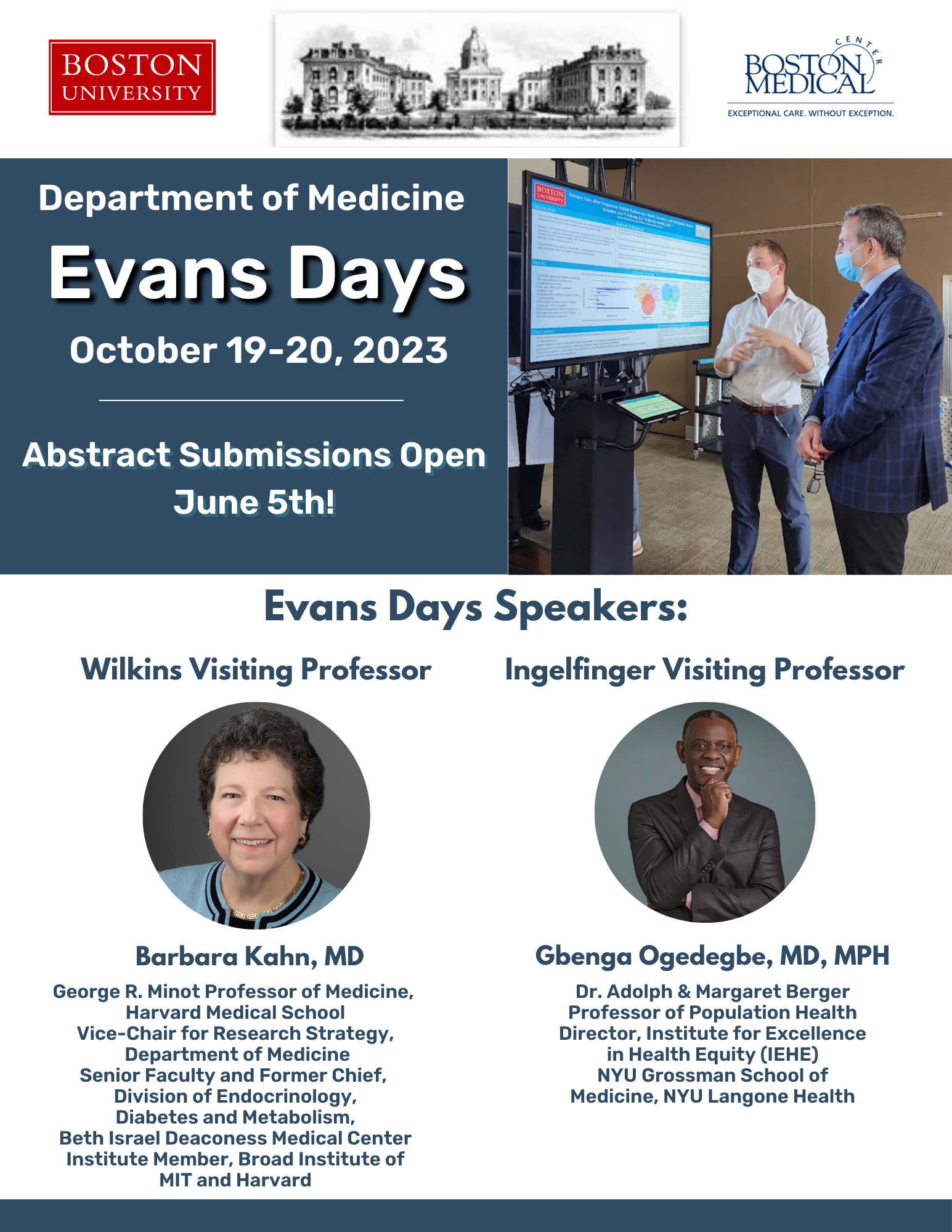 2023 Evans Days Abstract Submissions Date Announced! | Medicine 2023 Evans Days Abstract Submissions Date Announced! | Medicine