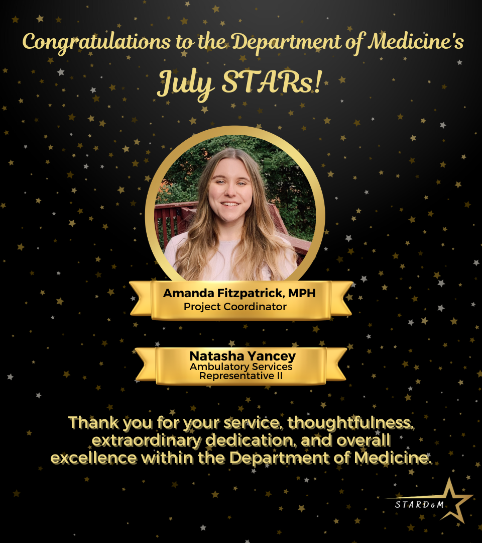 DoM July STARs! | Medicine